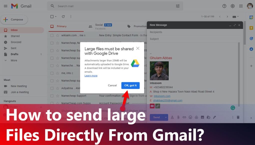 Wie Sende Ich Gro e Dateien Direkt Aus Google Mail Futuriq de