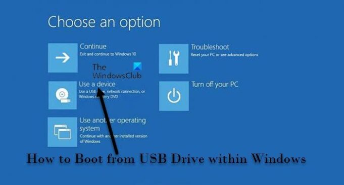 So Booten Sie Von Einem USB-Laufwerk Unter Windows 11/10 - Futuriq.de So Booten Sie Von Einem USB-Laufwerk Unter Windows 11/10 - Futuriq.de